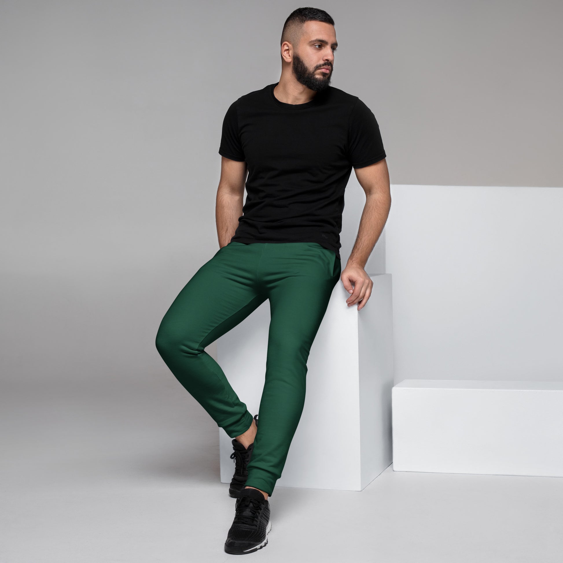 HoundRoot Solid Hunter Green Recycled Men's Joggers – HoundRoot ...