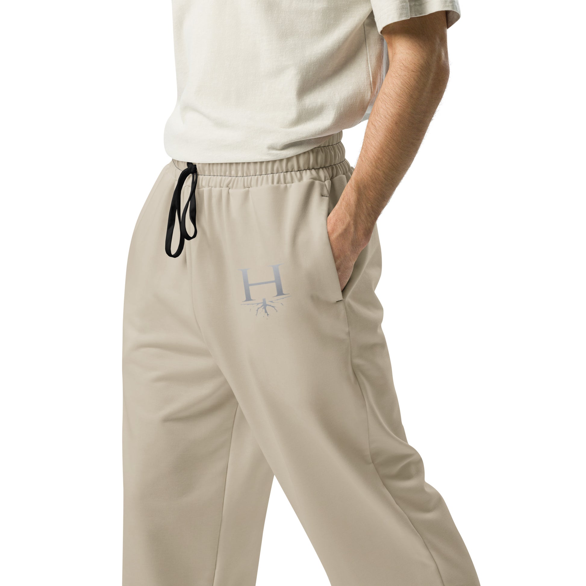 HoundRoot Solid Khaki Recycled Men's Wide-leg joggers – HoundRoot ...